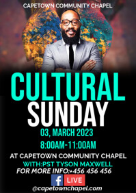 crossover Sunday service flyer poster (1) Template | PosterMyWall