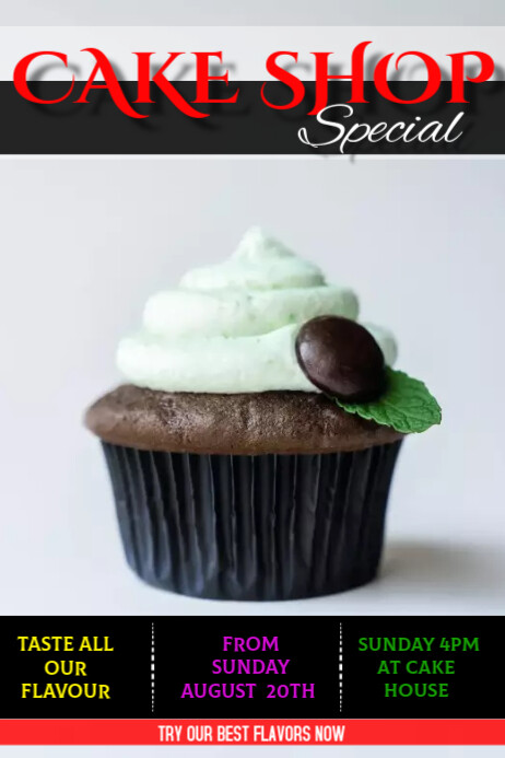 cup cake Template | PosterMyWall