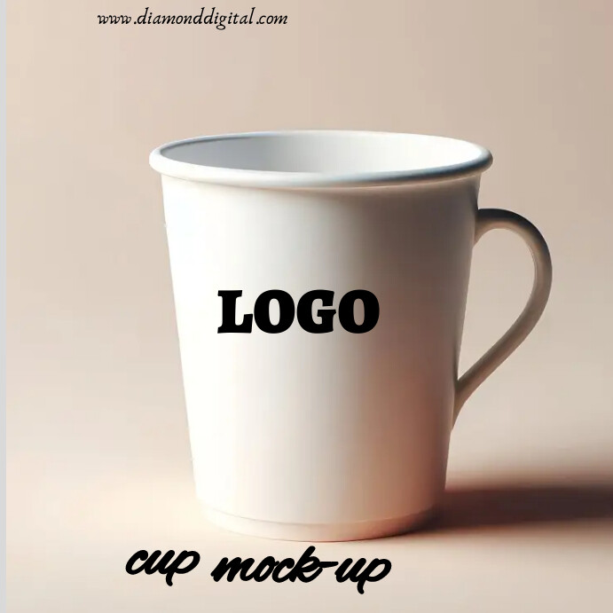 Cup mock-up design template | PosterMyWall