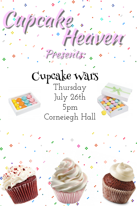 Cupcake Wars Template | PosterMyWall