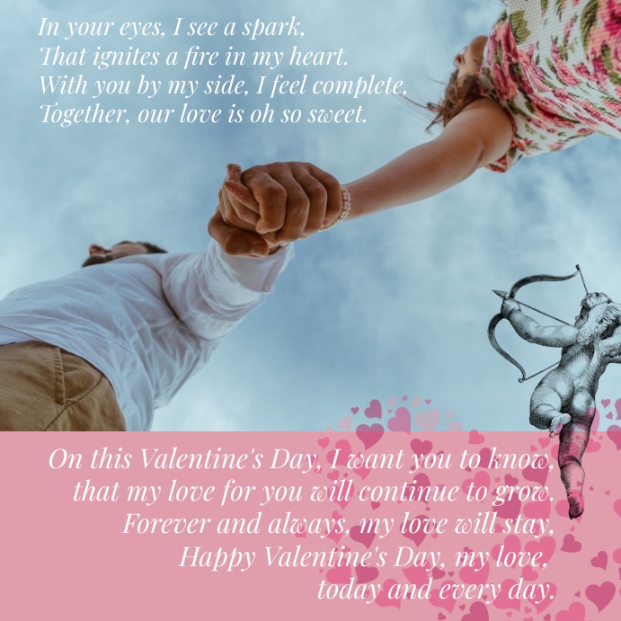 CUPID VALENTINE'S Template | PosterMyWall