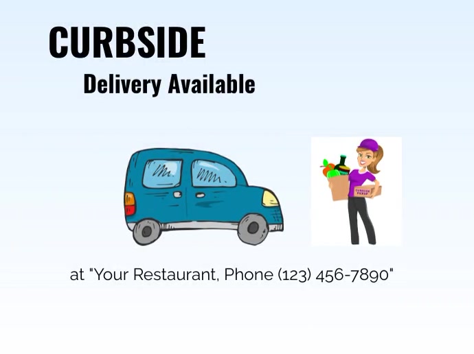 Copy of Curbside Available | PosterMyWall