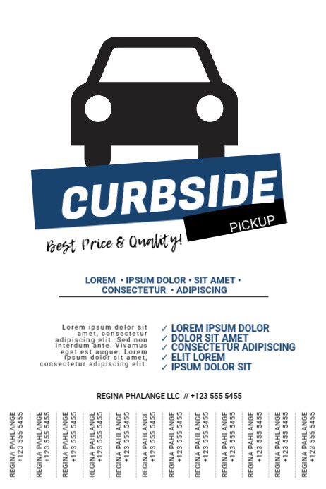 Curbside Pickup Flyer Template | PosterMyWall