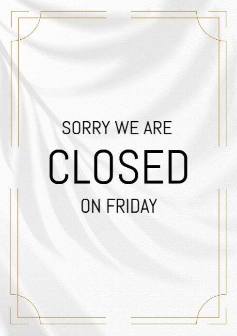Currently closed back tomorrow Template | PosterMyWall