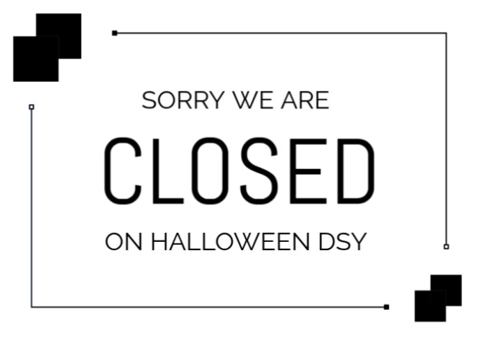 Plantilla de Currently closed back tomorrow | PosterMyWall