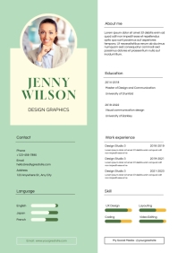 Curriculum Vitae Template | PosterMyWall