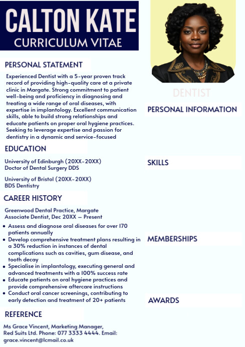 curriculum vitae format TEMPLATE | PosterMyWall