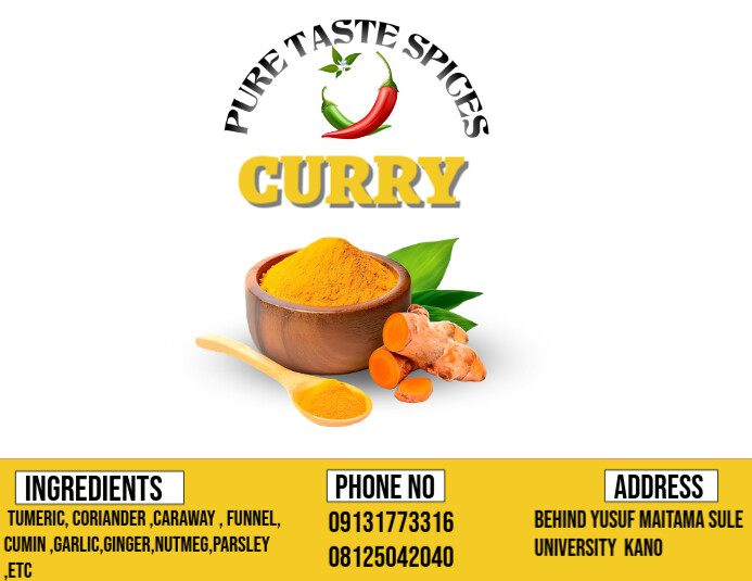 Curry spices flyer Template | PosterMyWall
