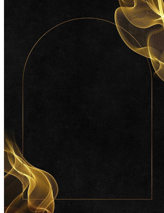 Copy of Curved gold wedding invitation templates | PosterMyWall