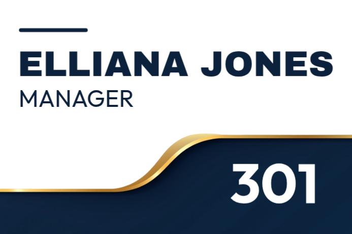 Custom Office Door Name Sign with Room Number Professional Business ...