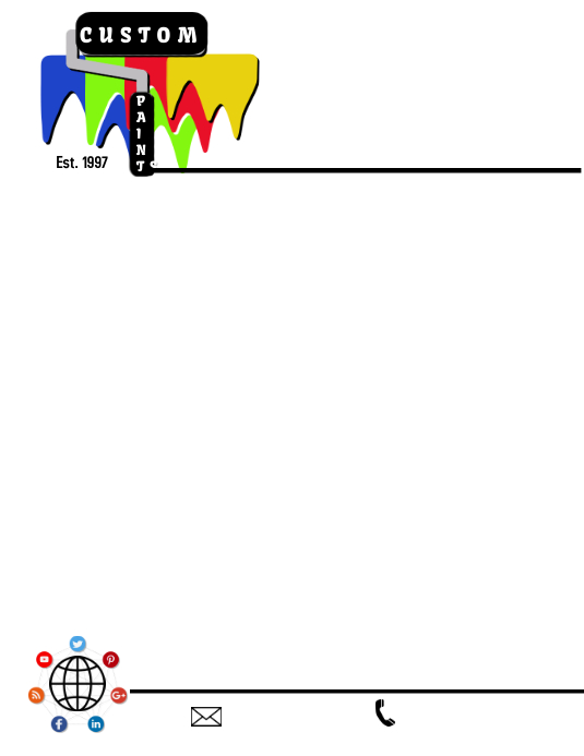 Copy of Custom Painting Letterhead Template-Editable | PosterMyWall