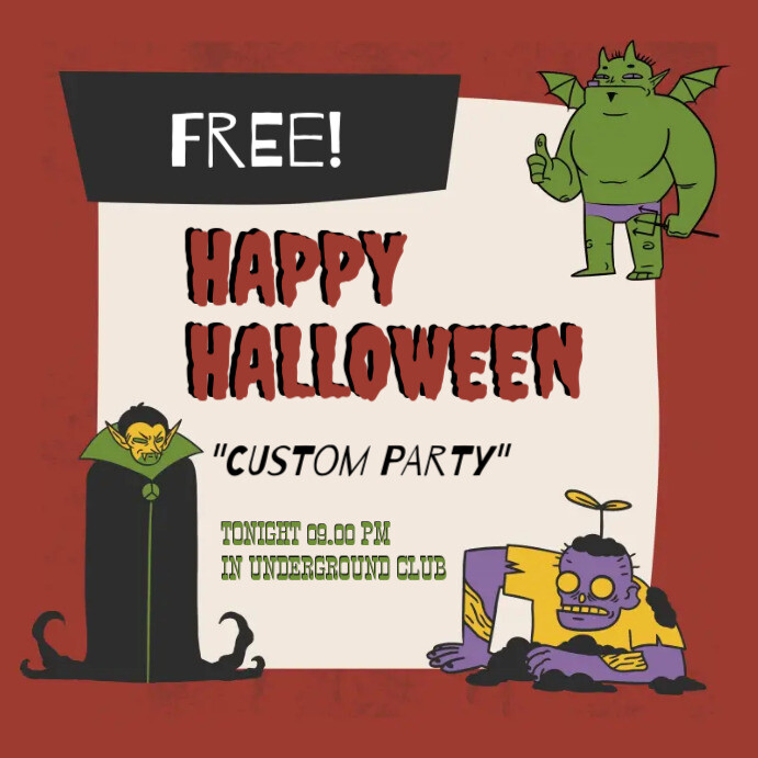 Custom Party! Template | PosterMyWall