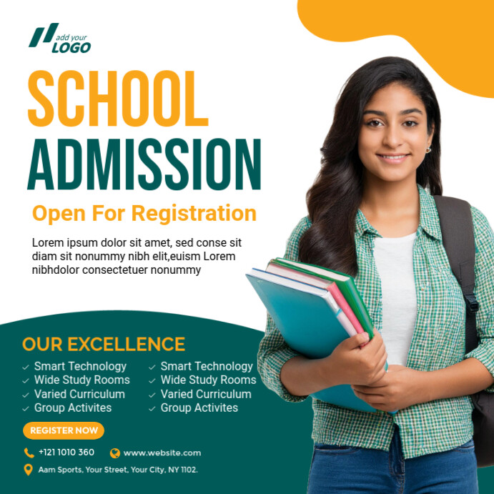 Copy of Custom School Admission Banners – Order Now! | PosterMyWall