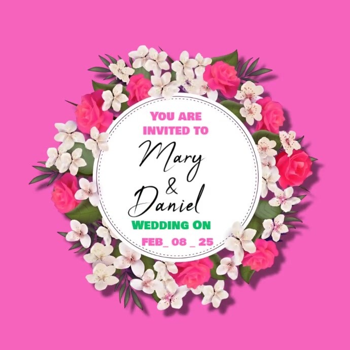 Custom Wedding Stickers Template | PosterMyWall