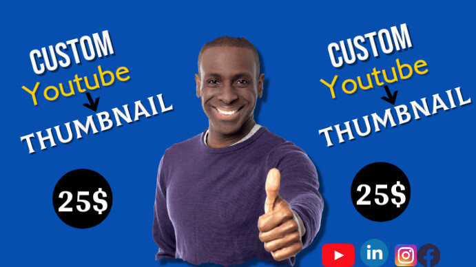 CUSTOM YOUTUBE THUMBNAIL POSTER Template | PosterMyWall
