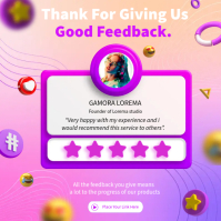 Customer Feedback Ads Template | PosterMyWall