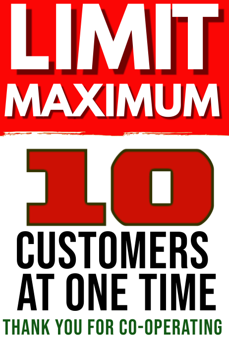 Customer Maximum Limit Covid-19 Template | PosterMyWall
