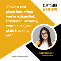 Customer Review Design template | PosterMyWall