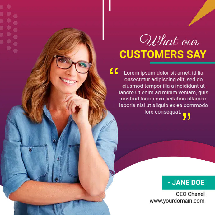 Customer review Template | PosterMyWall