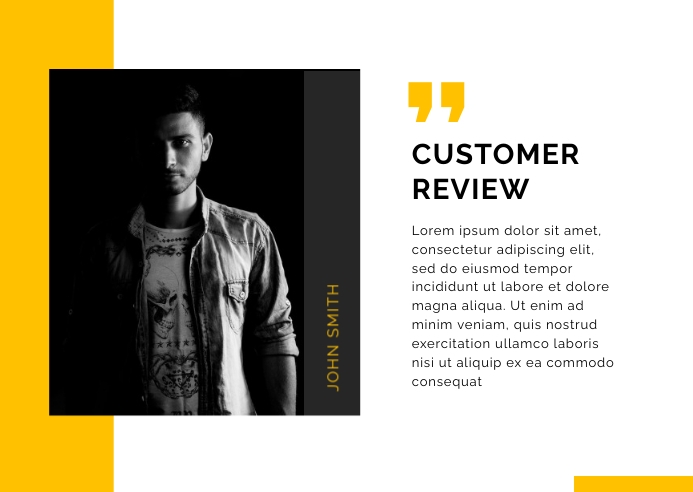 Customer Review Design Template | PosterMyWall
