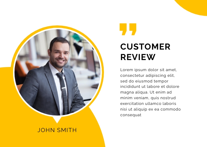 Customer Review Design Template | PosterMyWall