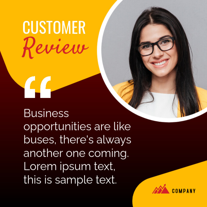 Customer Review Design Template | PosterMyWall