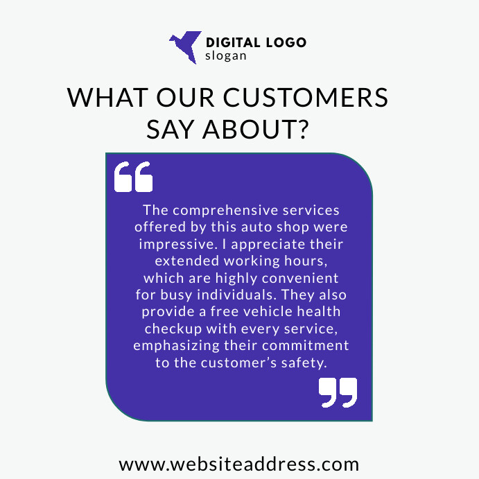 Copy of customer review instagram post | PosterMyWall