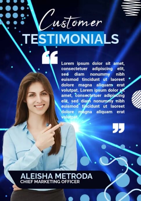 Copy of Customer Review Template ( | PosterMyWall