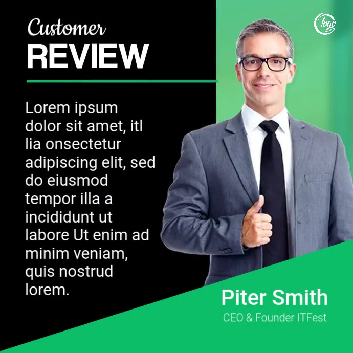 Customer Review Template | PosterMyWall