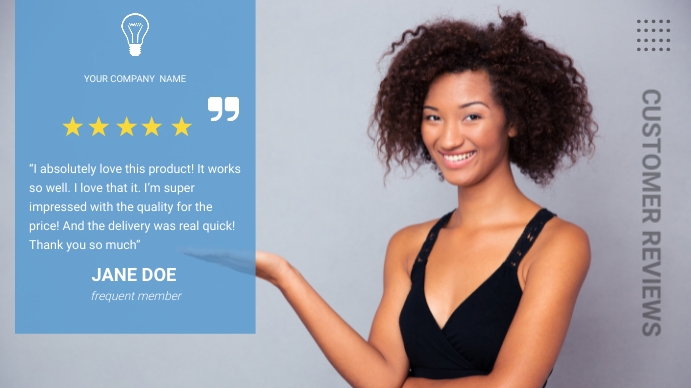 Customer reviews Template | PosterMyWall