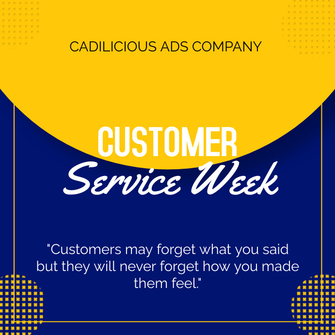 Customer service week (1) Templat | PosterMyWall