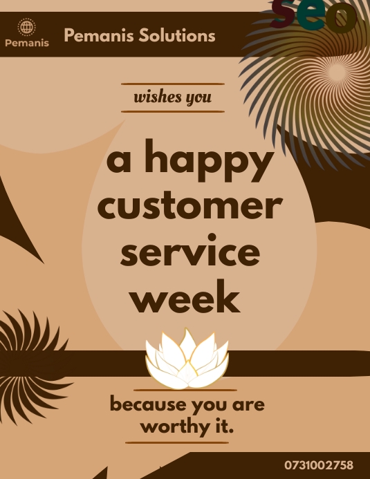 Copy of Customer Service Week Free Template | PosterMyWall