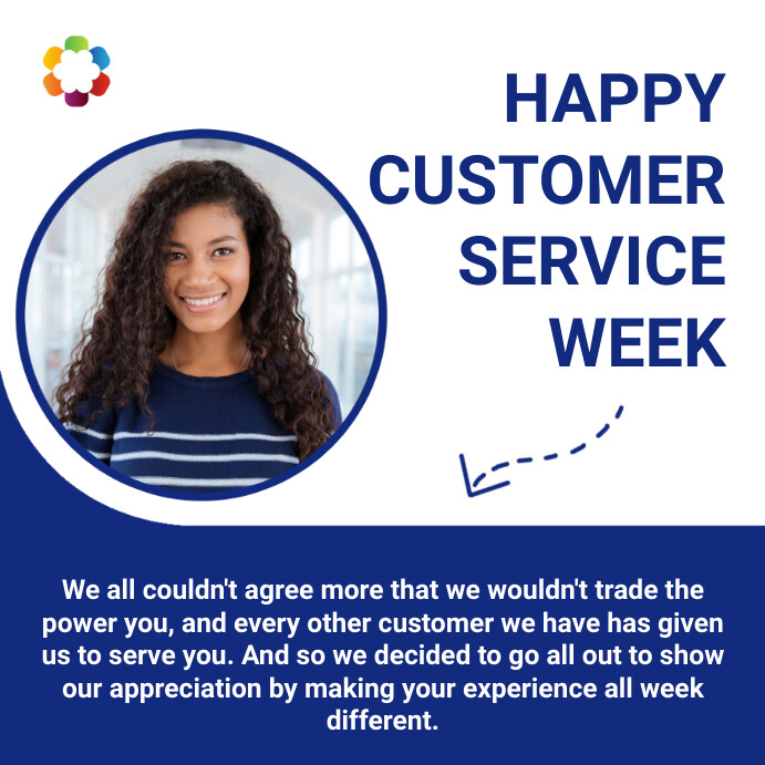 customer service week instagram template | PosterMyWall