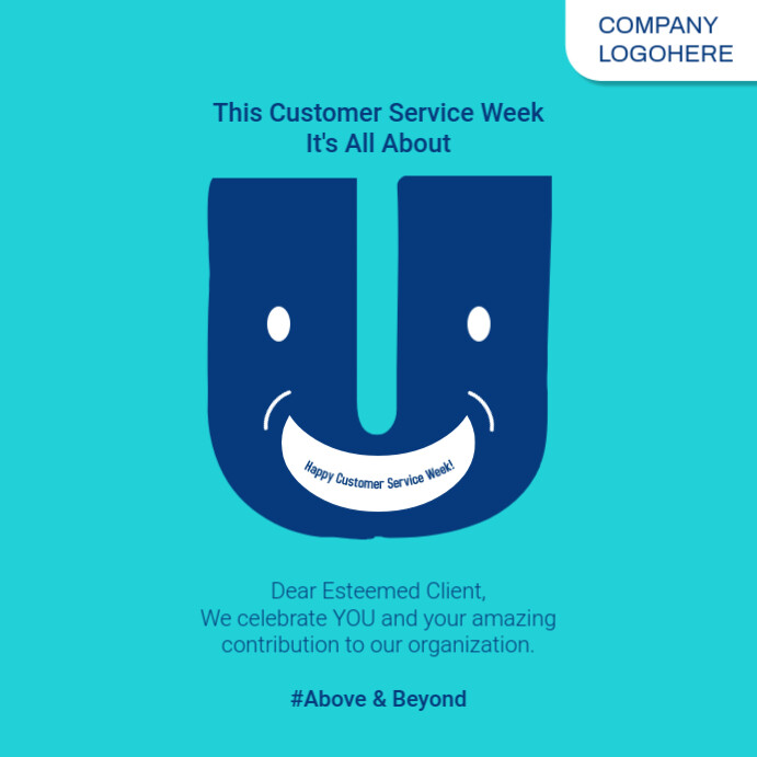 Plantilla de customer service week post | PosterMyWall