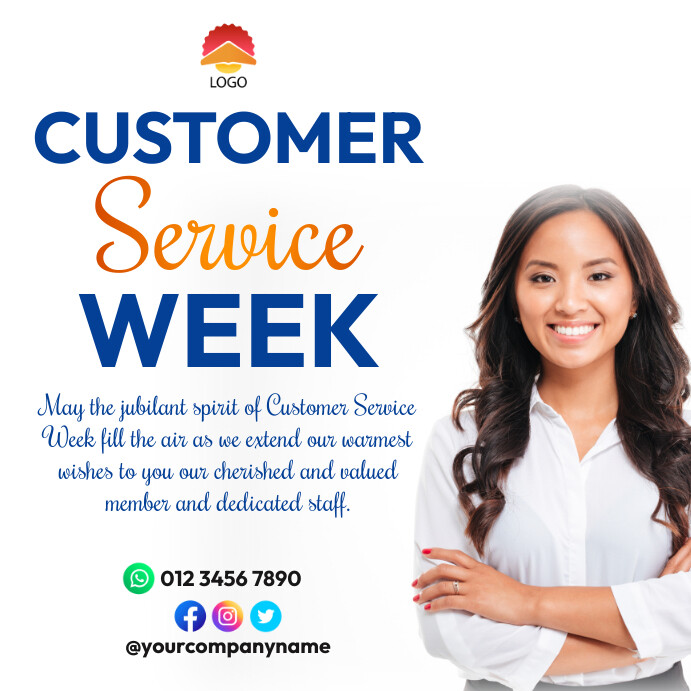 Customer service week template | PosterMyWall