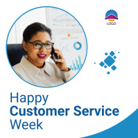 customer service week ig flyer template | PosterMyWall