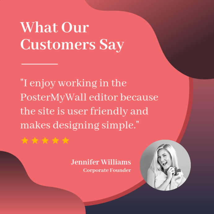 Copy of customer testimonial | PosterMyWall