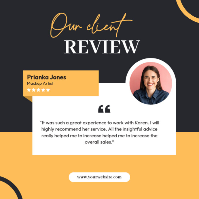 Copy of customer testimonial template | PosterMyWall