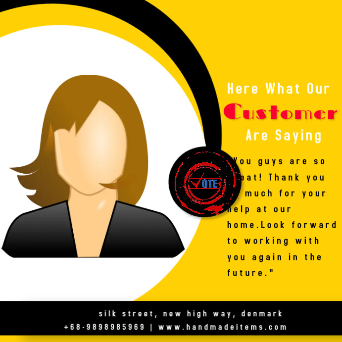 Customer Testimonials Template | PosterMyWall