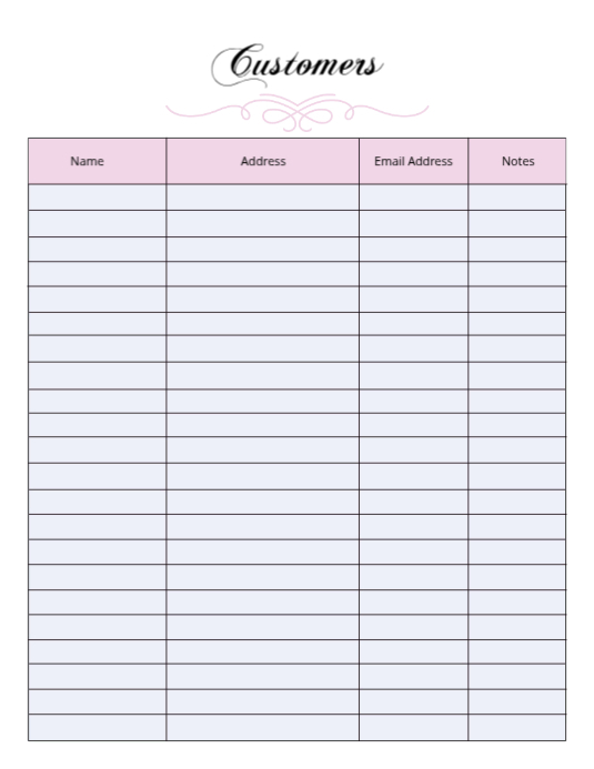 Copy of Customer Tracker Template | PosterMyWall