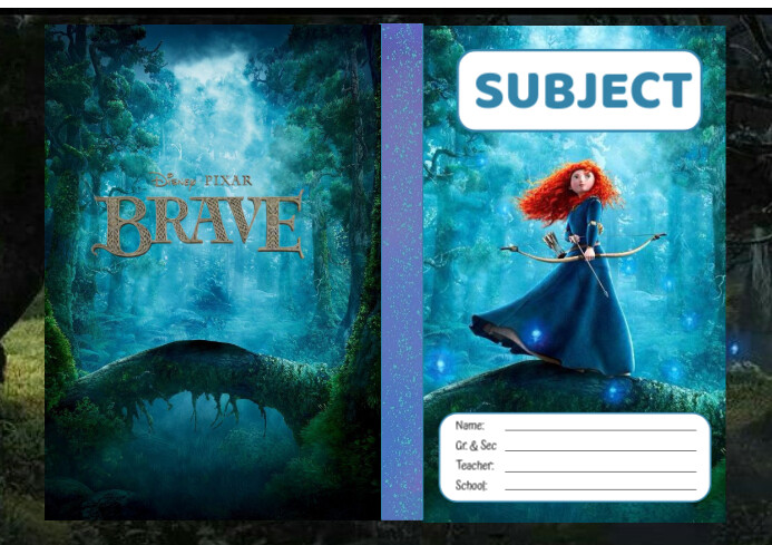 Plantilla de Customizable Brave Movie Notebook Label | PosterMyWall