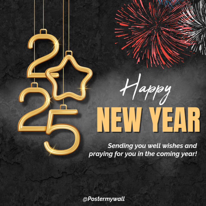 Customizable New Year posters Template | PosterMyWall