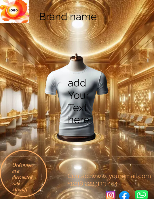 Customizable t-shirts Template | PosterMyWall