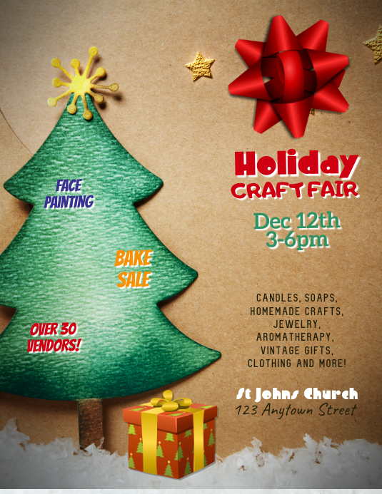 Copy of Customize this Holiday Craft Fair Template | PosterMyWall