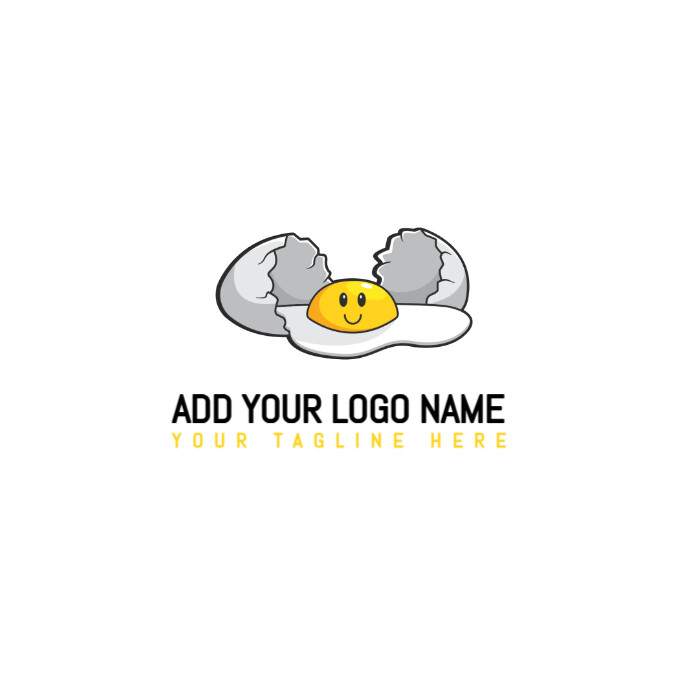 Cute/egg/food/cracked Egg/creative/smile/idea/grey/yellow/yolk/brand ...