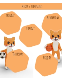 School Timetable Flyer Template | PosterMyWall