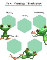 School Timetable Flyer Template | PosterMyWall