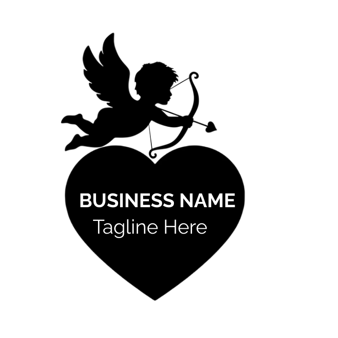 Plantilla de Lindo Cupido Del Día de San Valentín en Estilo Artístico ...