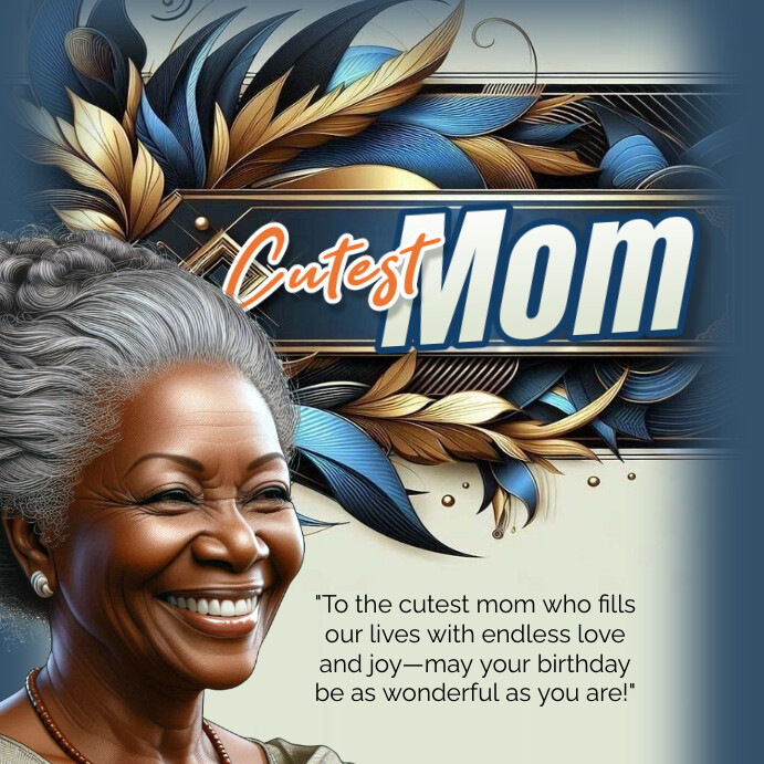 Cutest mom Template | PosterMyWall