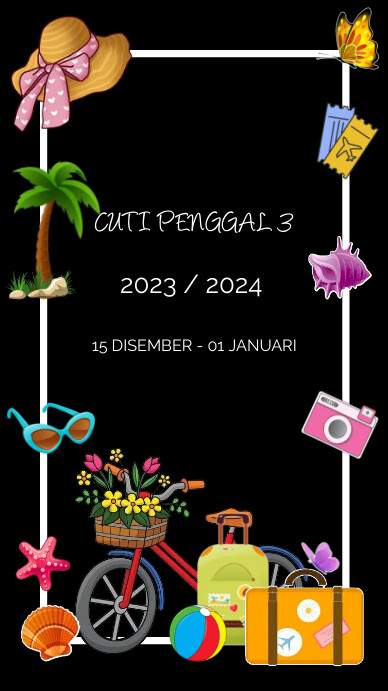 CUTI PENGGAL Template | PosterMyWall